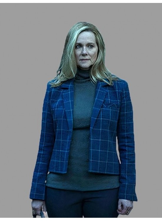 Laura Linney Ozark Wendy Byrde Blue Plaid Blazer