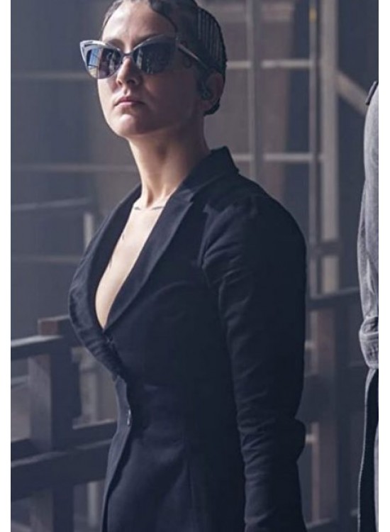 Eréndira Ibarra The Matrix Resurrections Lexy Black Coat