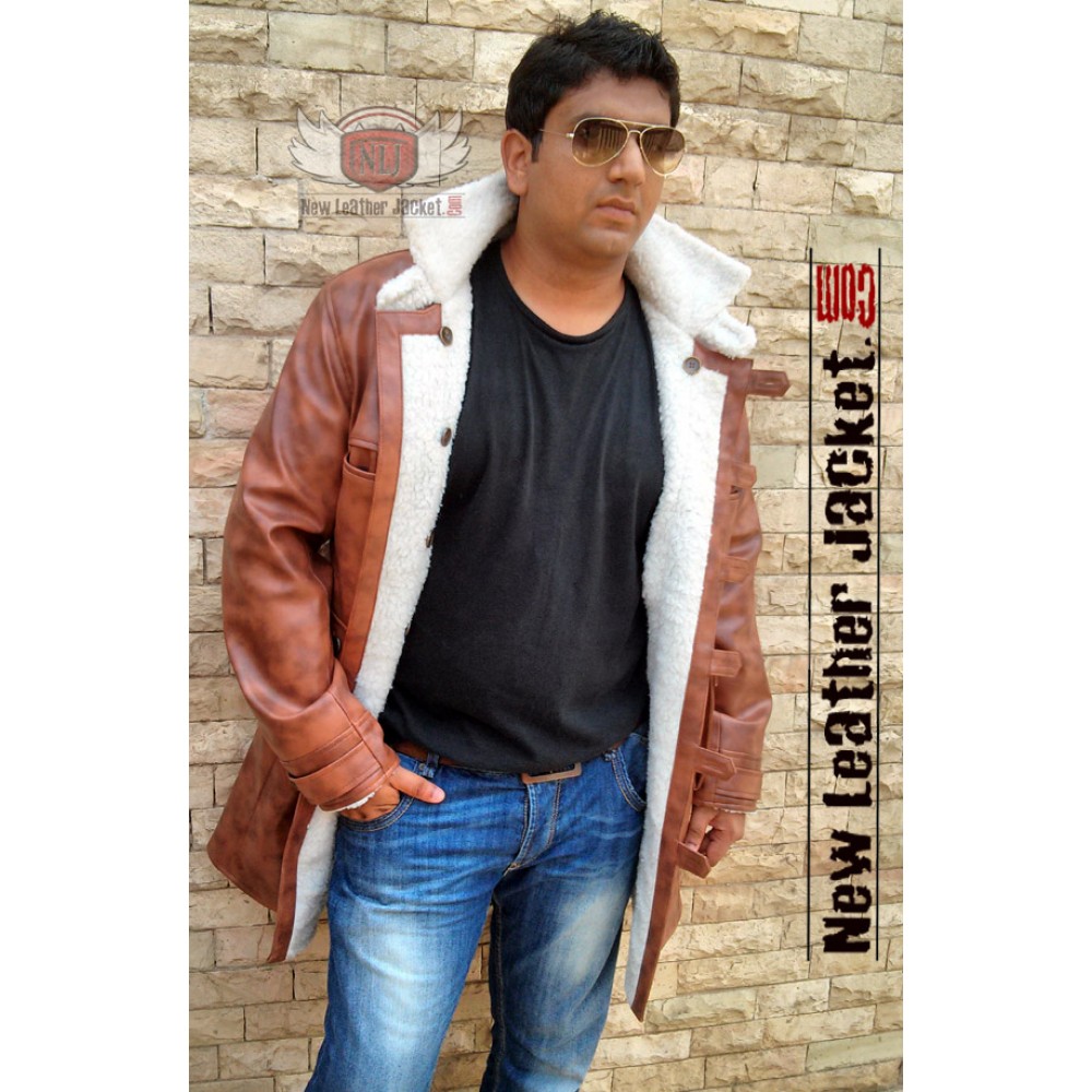 Dark Knight Rises Bane Shearling Coat