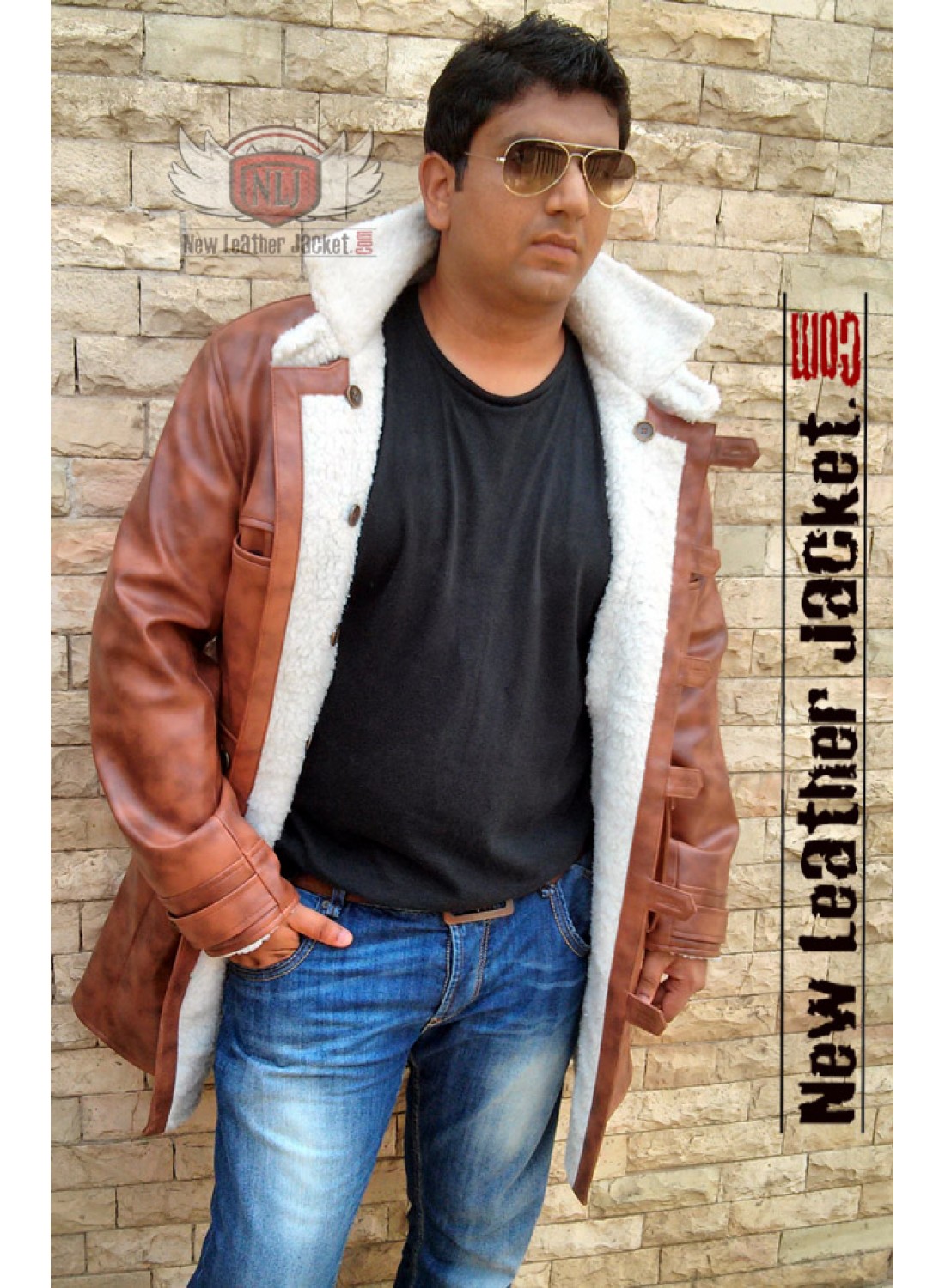 Dark Knight Rises Bane Shearling Coat