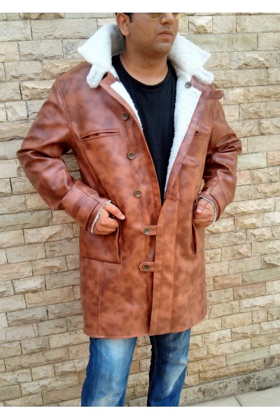 Dark Knight Rises Bane Shearling Coat
