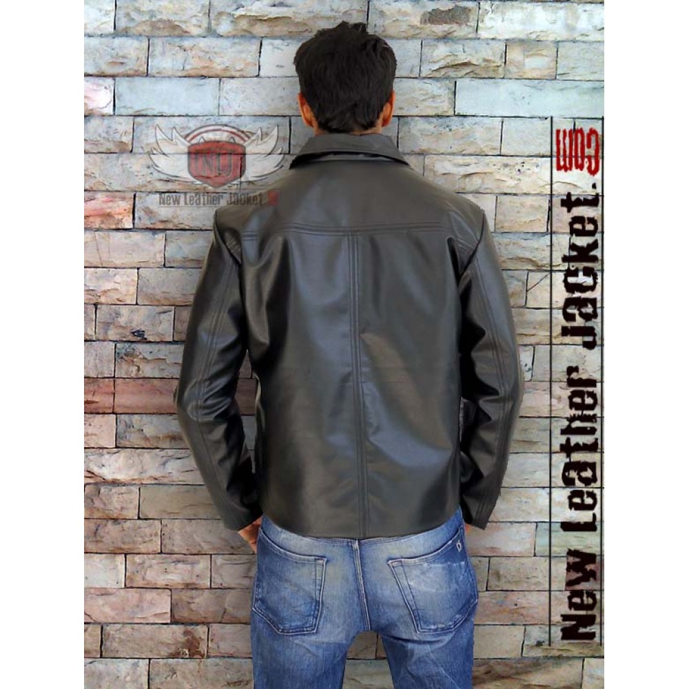 Layer Cake Black Leather Jacket