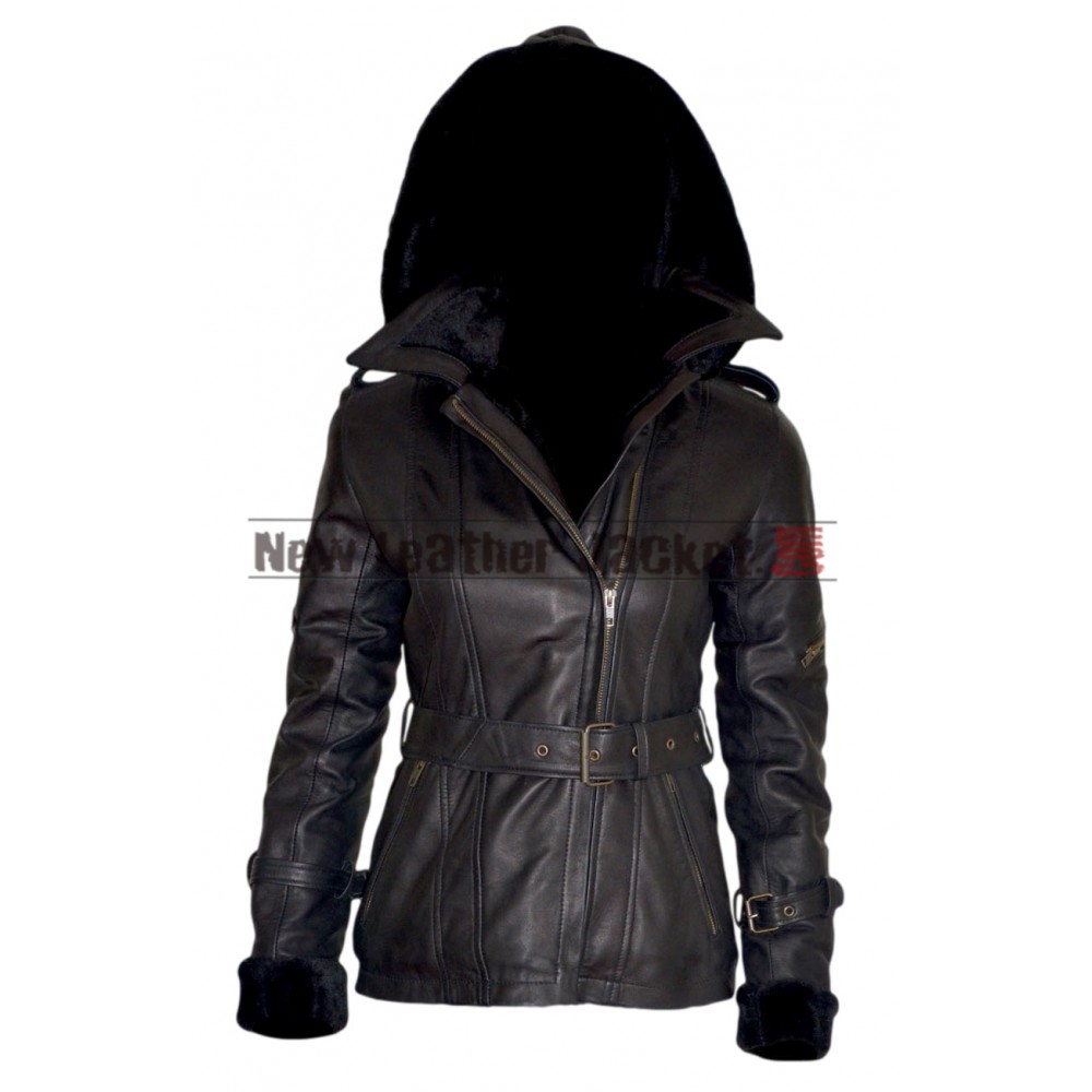 Once Upon a Time Emma Swan Black Leather Jacket