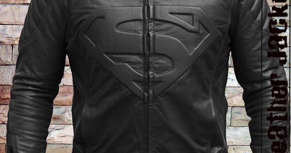Smallville Superman Black Leather Jacket