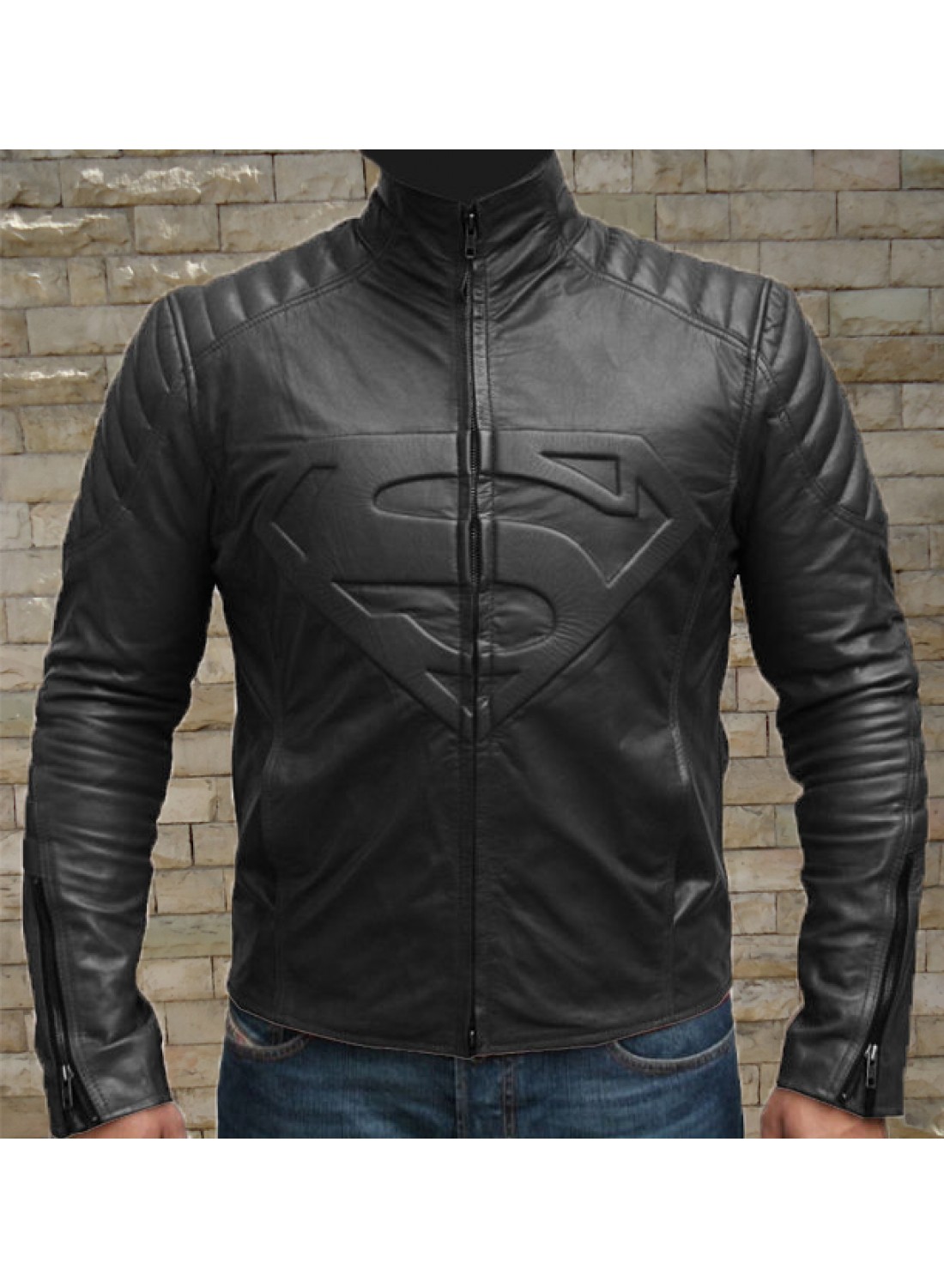 Smallville Superman Black Leather Jacket