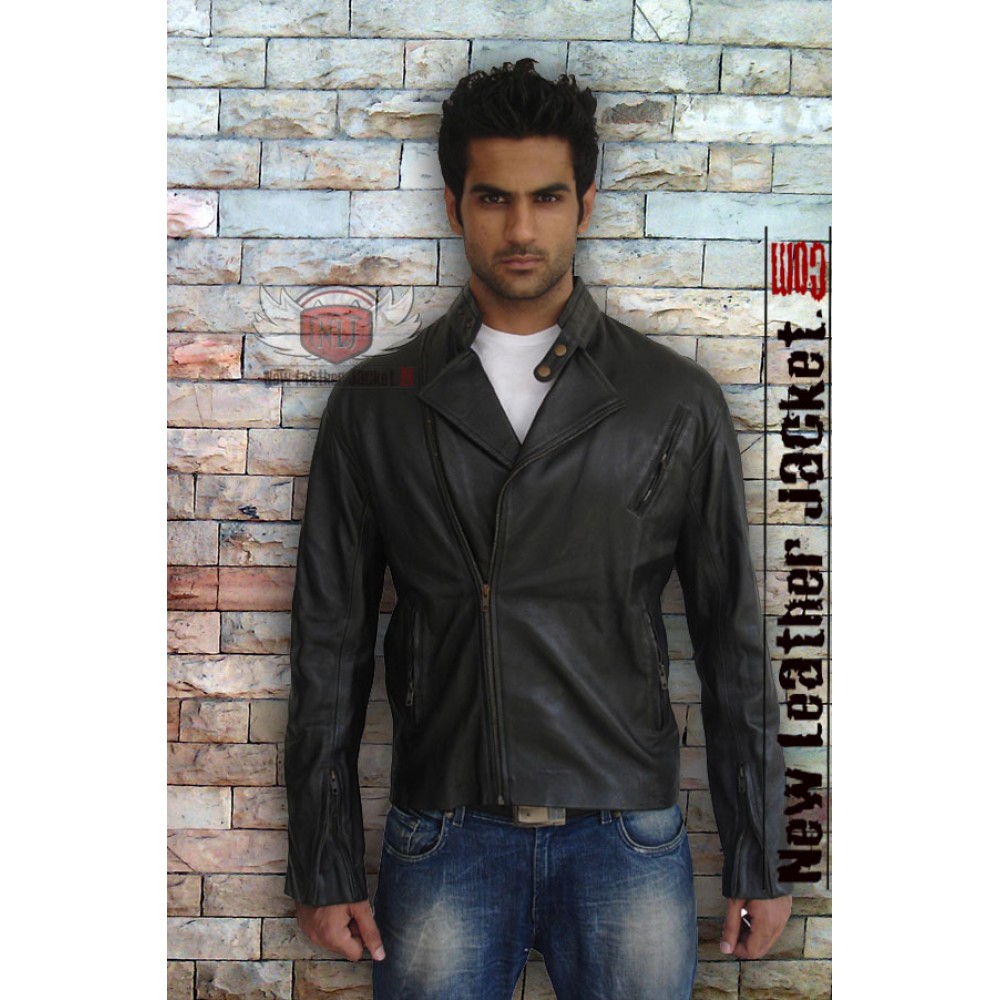 Tony Stark Iron Man Black Leather Jacket