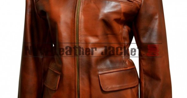 The Hunger Games Catching Fire Brown Leather Jacket - Katniss Everdeen
