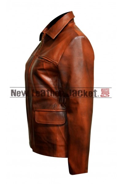 The Hunger Games Catching Fire Brown Leather Jacket - Katniss Everdeen