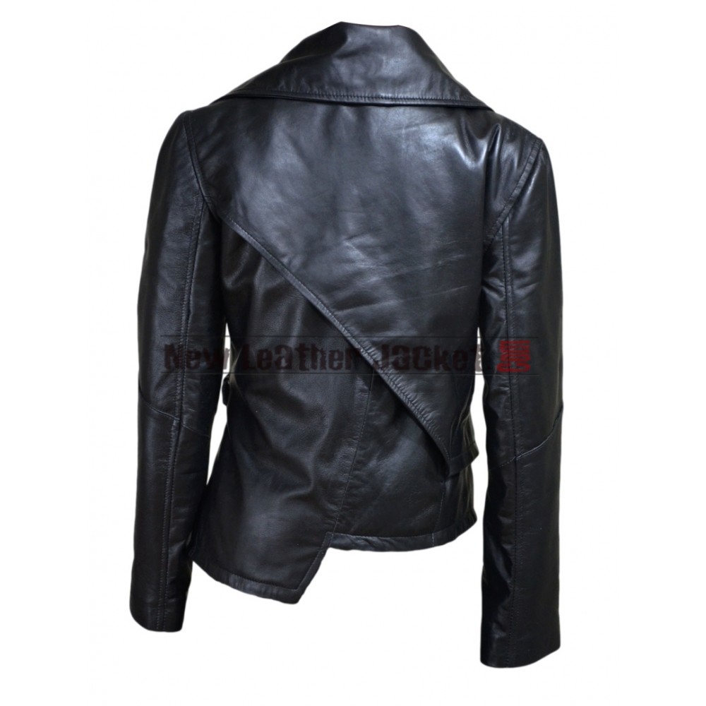 The Hunger Games Catching Fire Black Leather Jacket