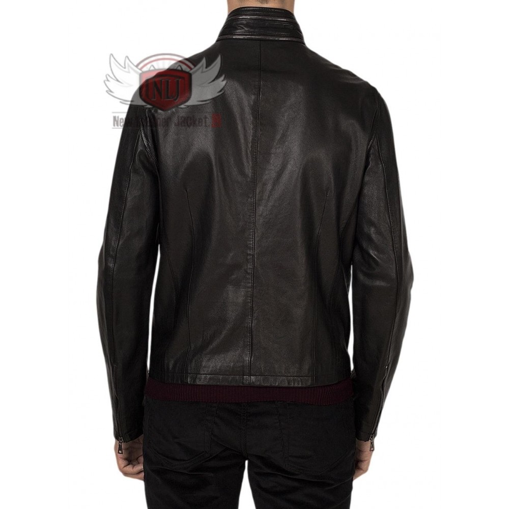 Damon Salvatore The Vampire Diaries Season 5 Leather Jacket