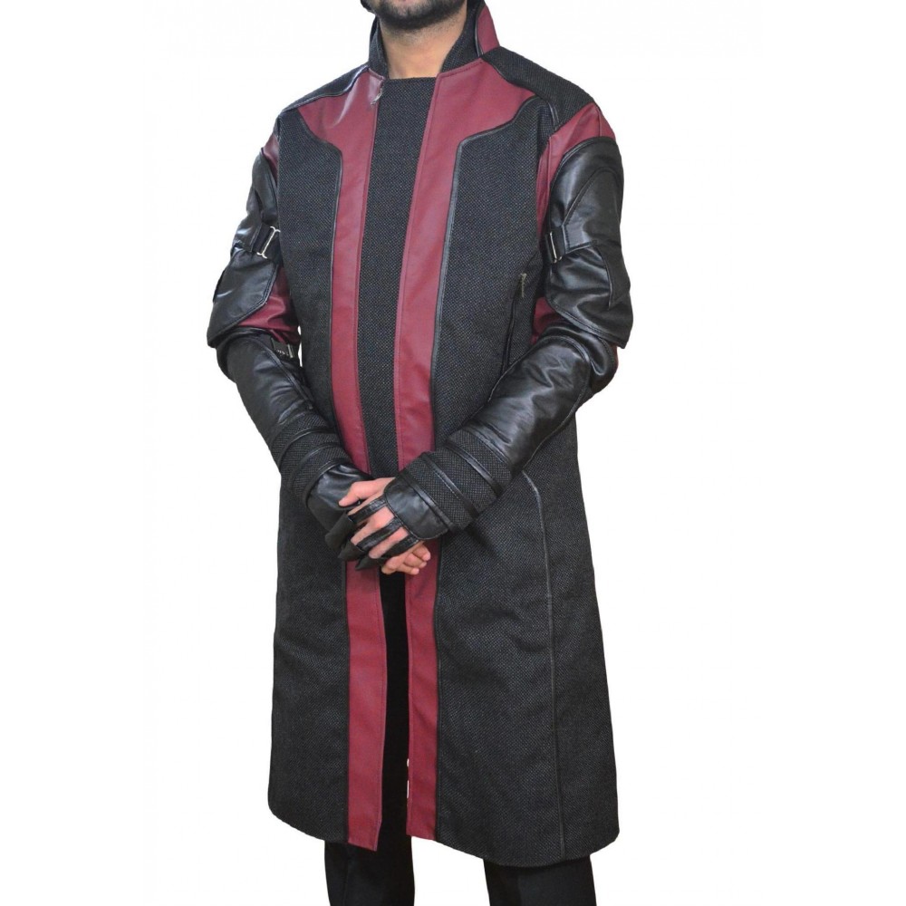 Hawkeye Avengers Age of Ultron Leather Coat