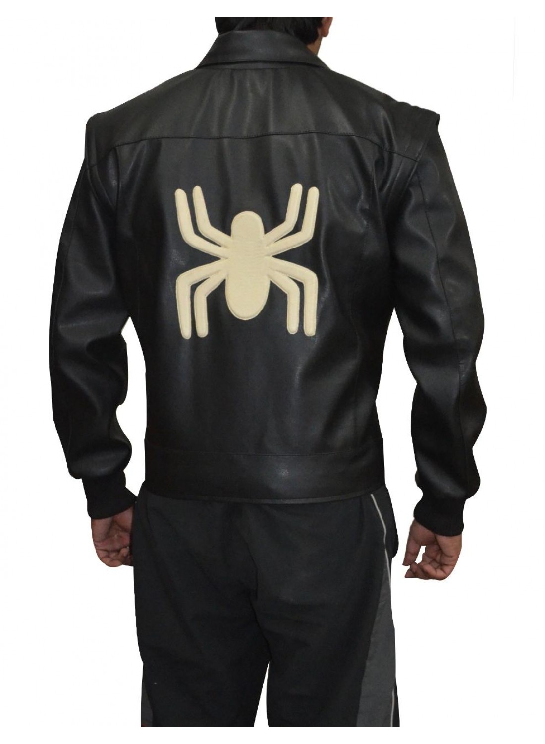 Spider-Man Noir Leather Jacket Vest | Peter Parker Costume