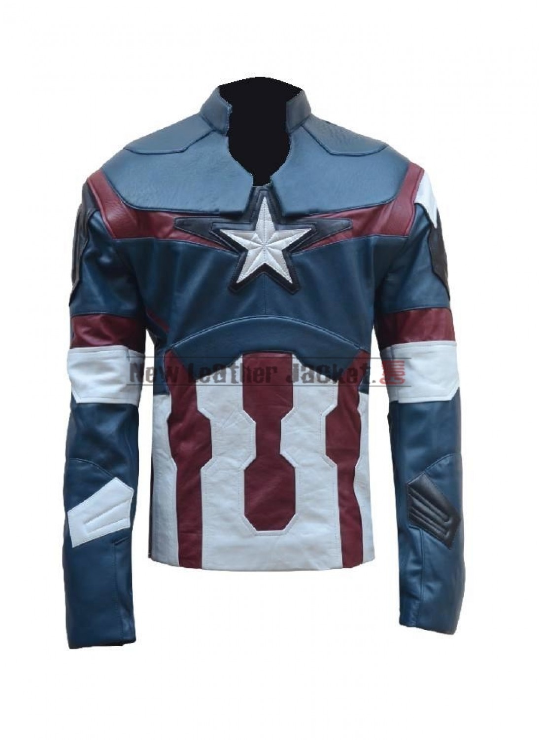 Captain America Avengers Age of Ultron Leather Jacket Costume