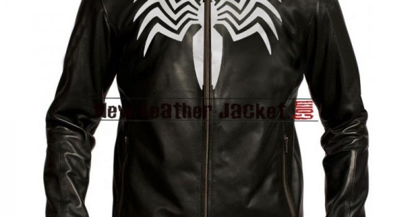 Comic Spider Man Venom Leather Jacket Costume