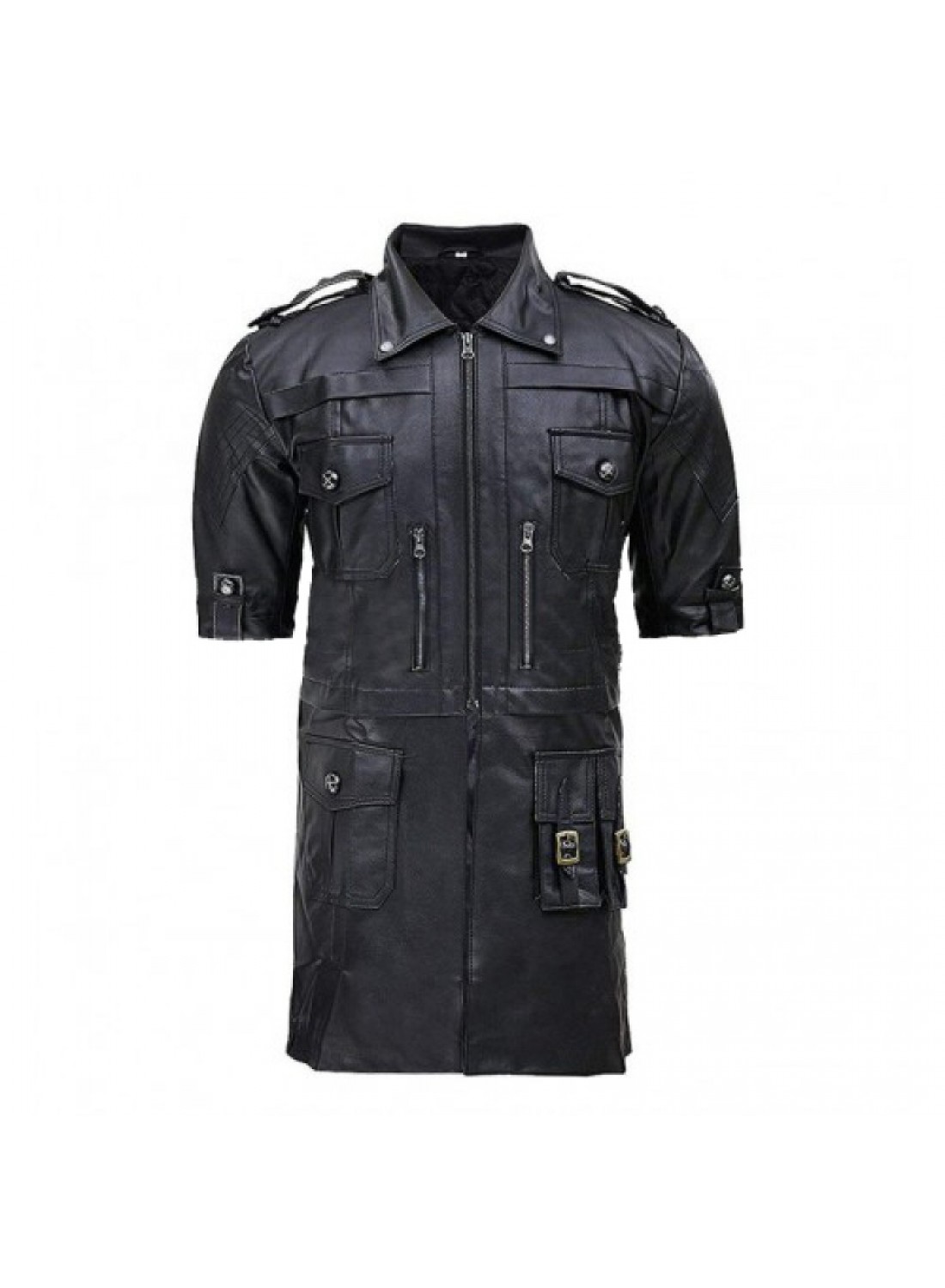 Final Fantasy XV Noctis Lucis Caelum Black Leather Jacket