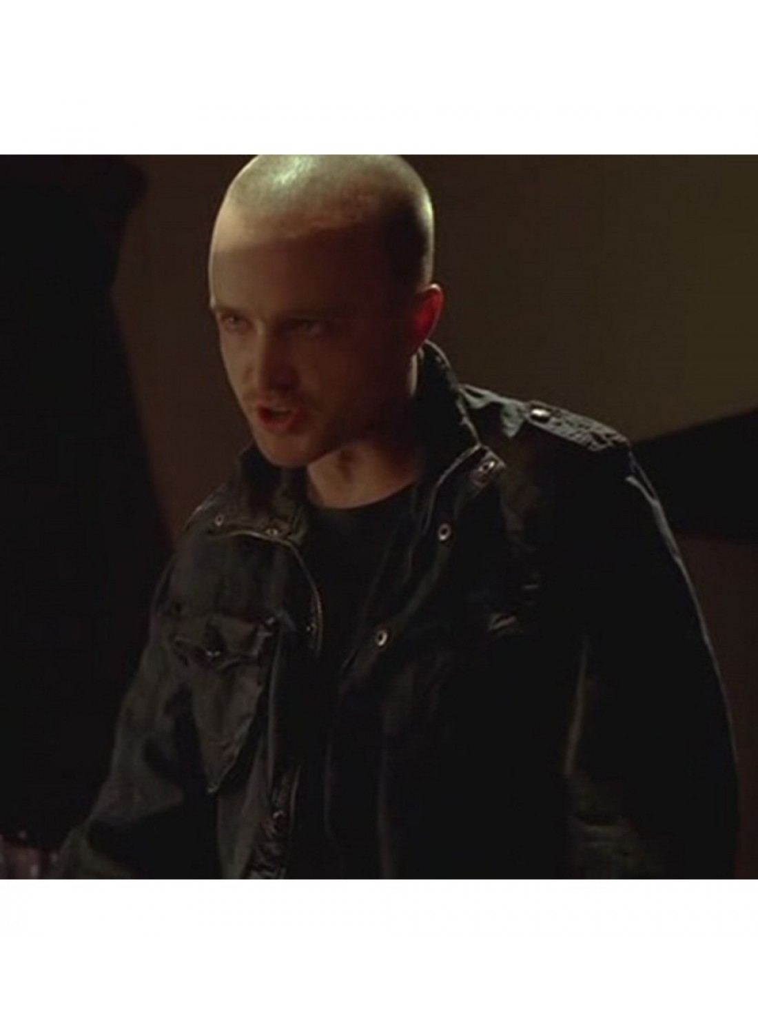 Jesse Pinkman Breaking Bad Aaron Paul Black Leather Jacket