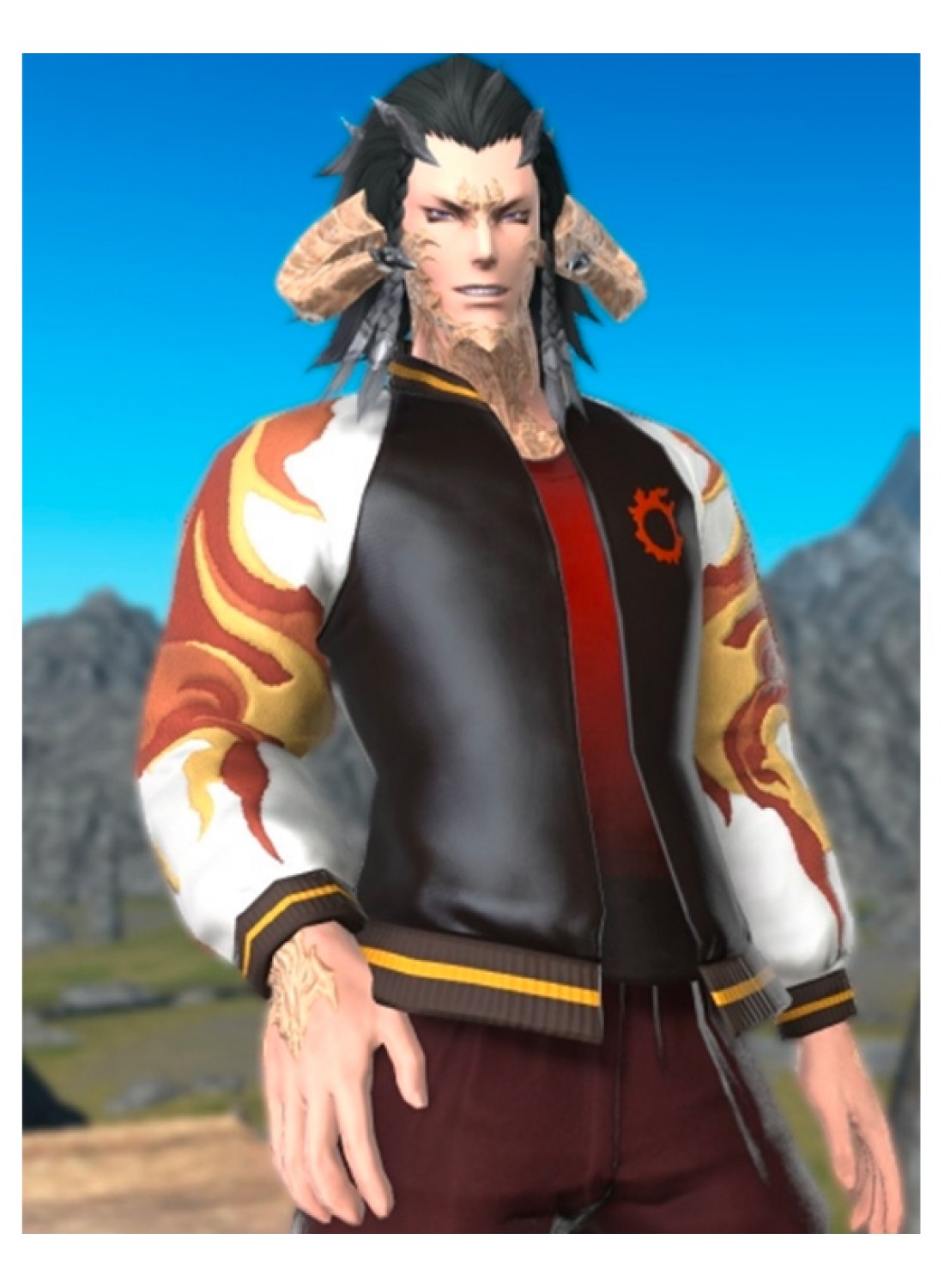 Final Fantasy XIV Inferno Bomber Jacket