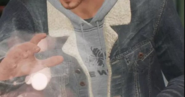 Tell Me Why Tyler Ronan Denim Shearling Jacket