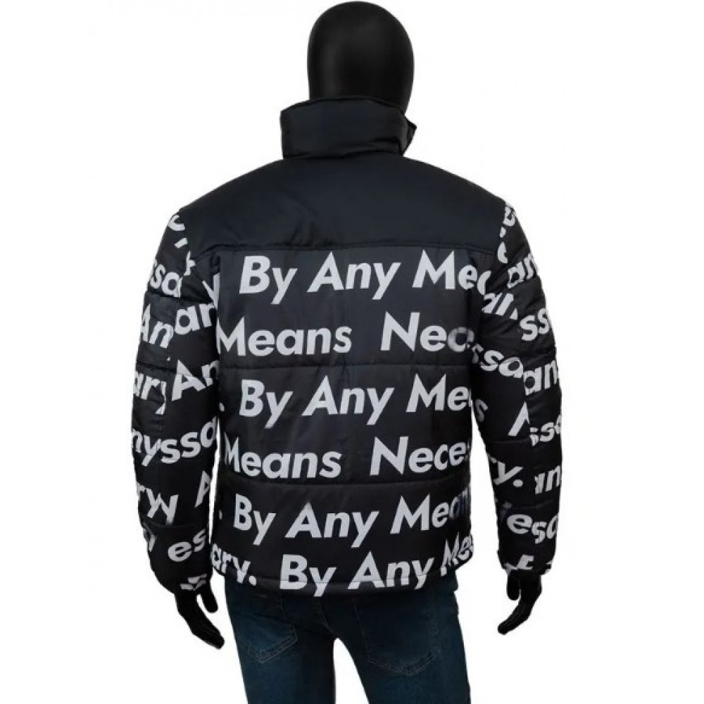 Dragon Ball Z Goku Black Puffer Drip Jacket