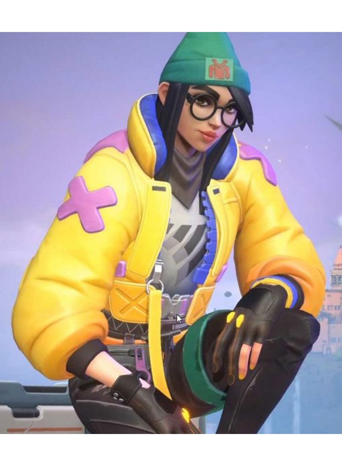 Valorant Killjoy Cropped Yellow Jacket