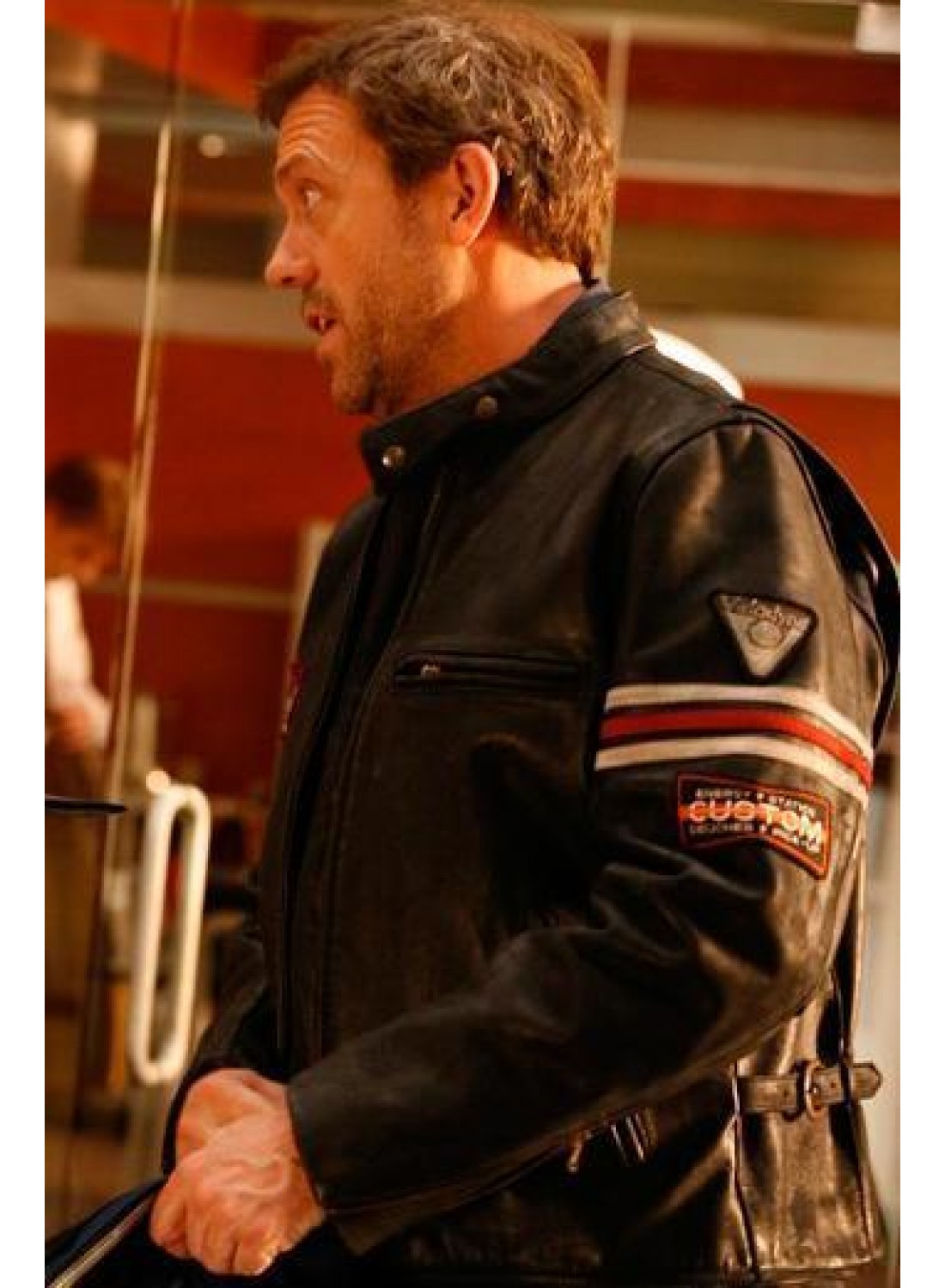 House MD Motorcycle Real Leather Jacket