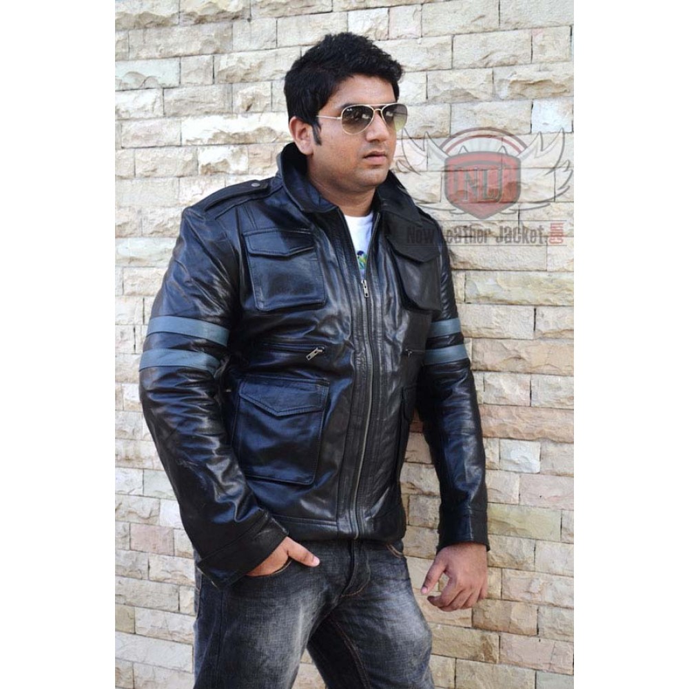 Resident Evil 6 Leon Synthetic Leather Jacket