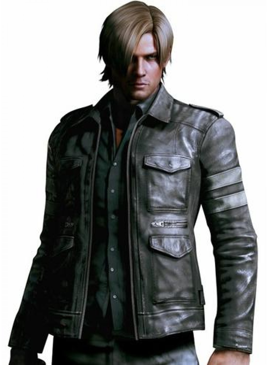 Resident Evil 6 Leon Synthetic Leather Jacket